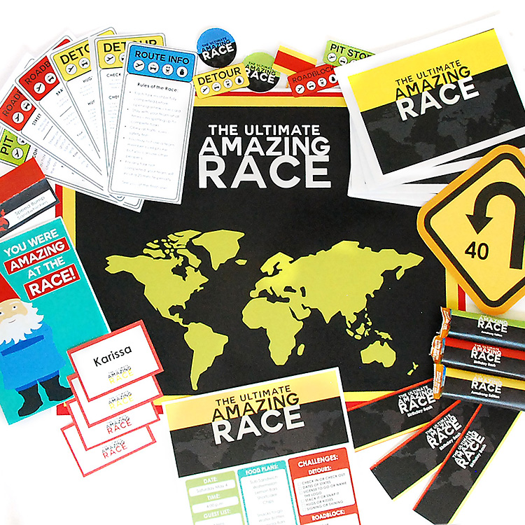 12 Amazing Race Game Pack - from Date Your Spouse
