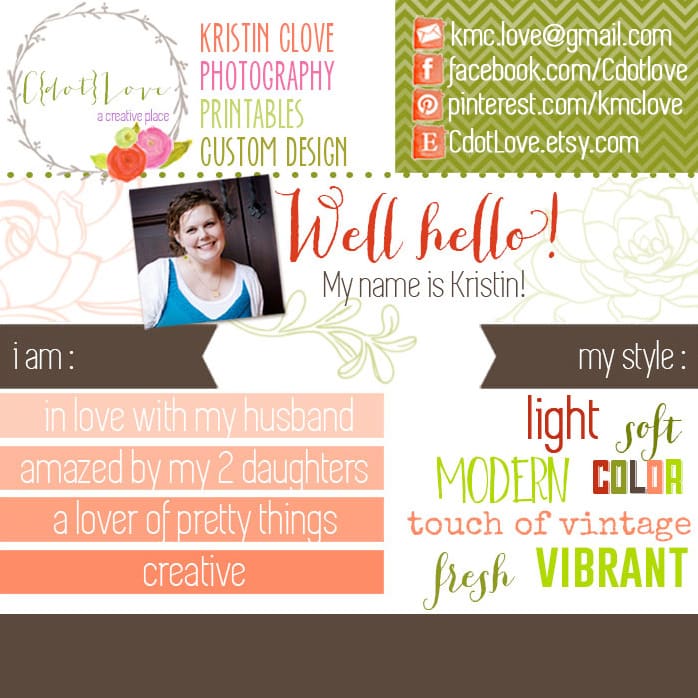 Introducing: Kristin of CdotLove!