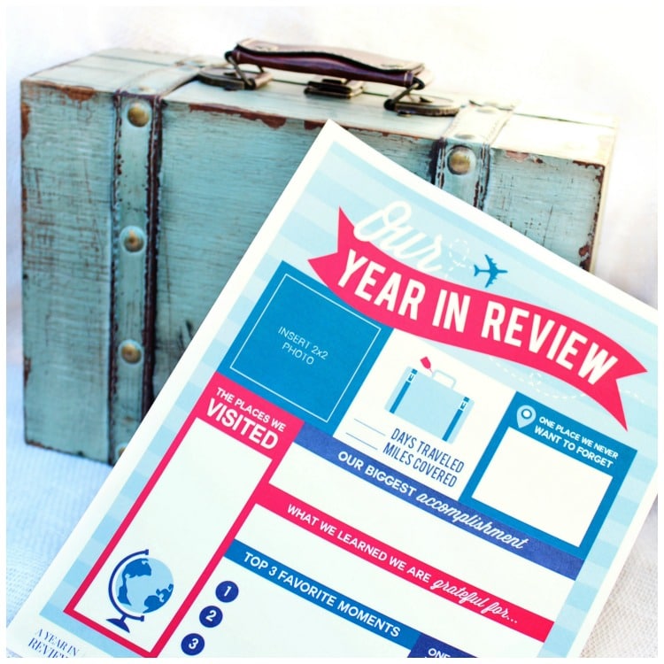 Our Year In Review Printables