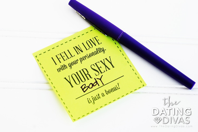 Sexy Sticky Notes for Your Spouse - from Date Your Spouse