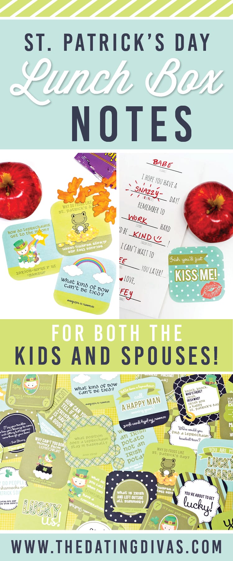 St. Patrick's Day Lunch Box Notes - Date Your Spouse