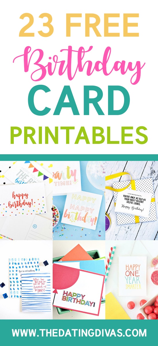 101 Free Birthday Printable Cards for Everyone | Date Your Spouse
