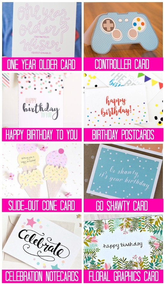 101 Free Birthday Printable Cards for Everyone | Date Your Spouse