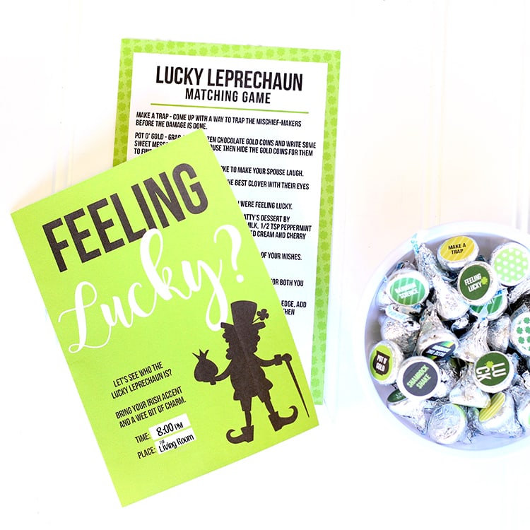 Leprechaun Luck Matching Game - Date Your Spouse