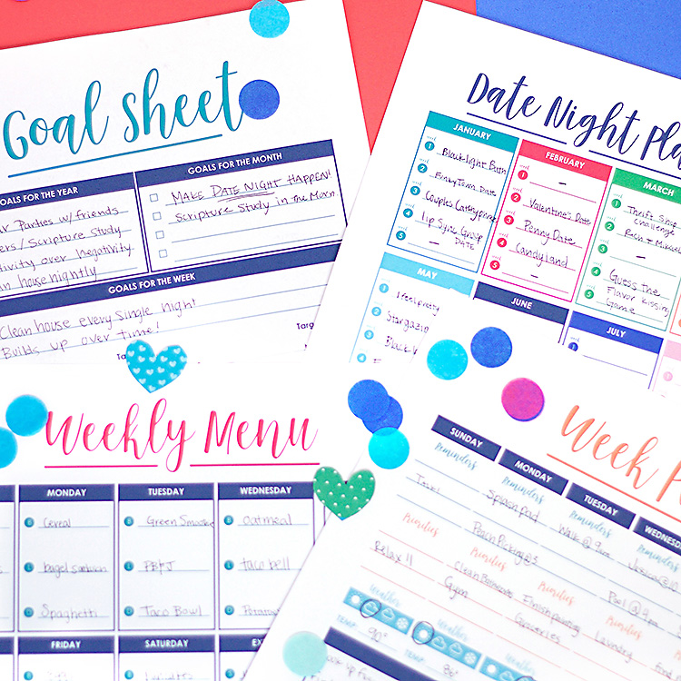 Week Planner Printables and Calendars | From Date Your Spouse