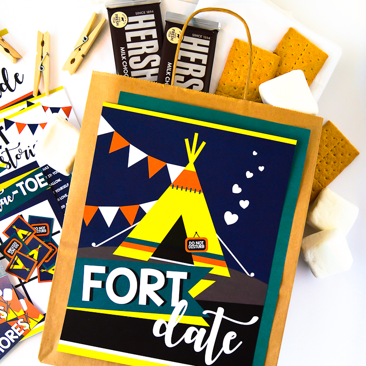 Indoor Fort Ideas & Printables for Couples - From Date Your Spouse