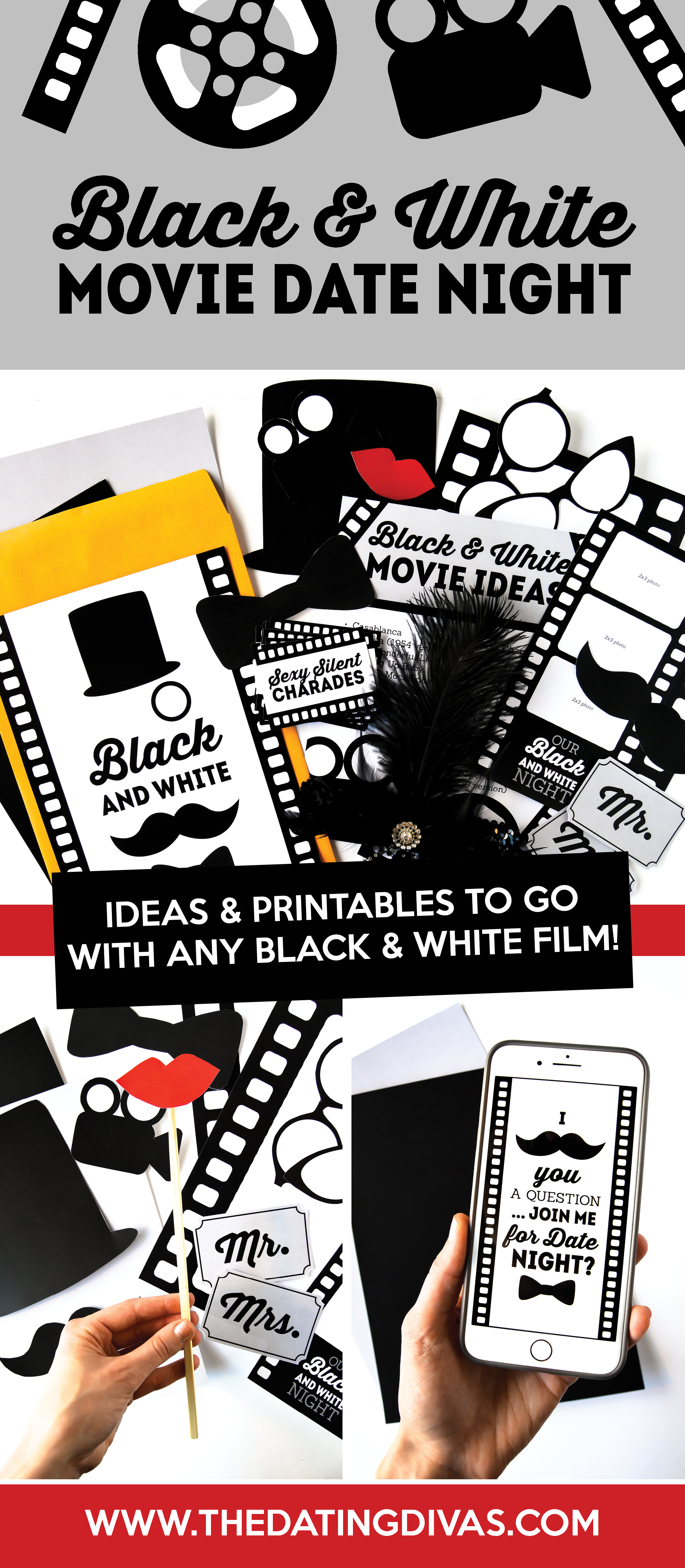 Black and White Movie Date Night - From The Dating Divas