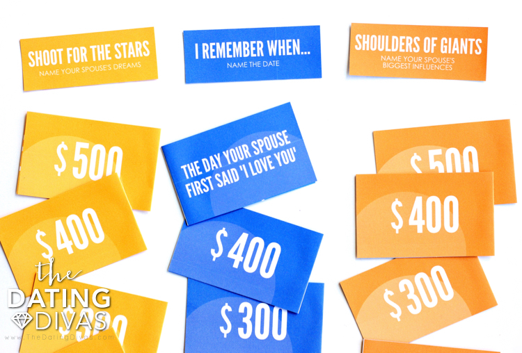 DIY Jeopardy Game for Couples - From Date Your Spouse