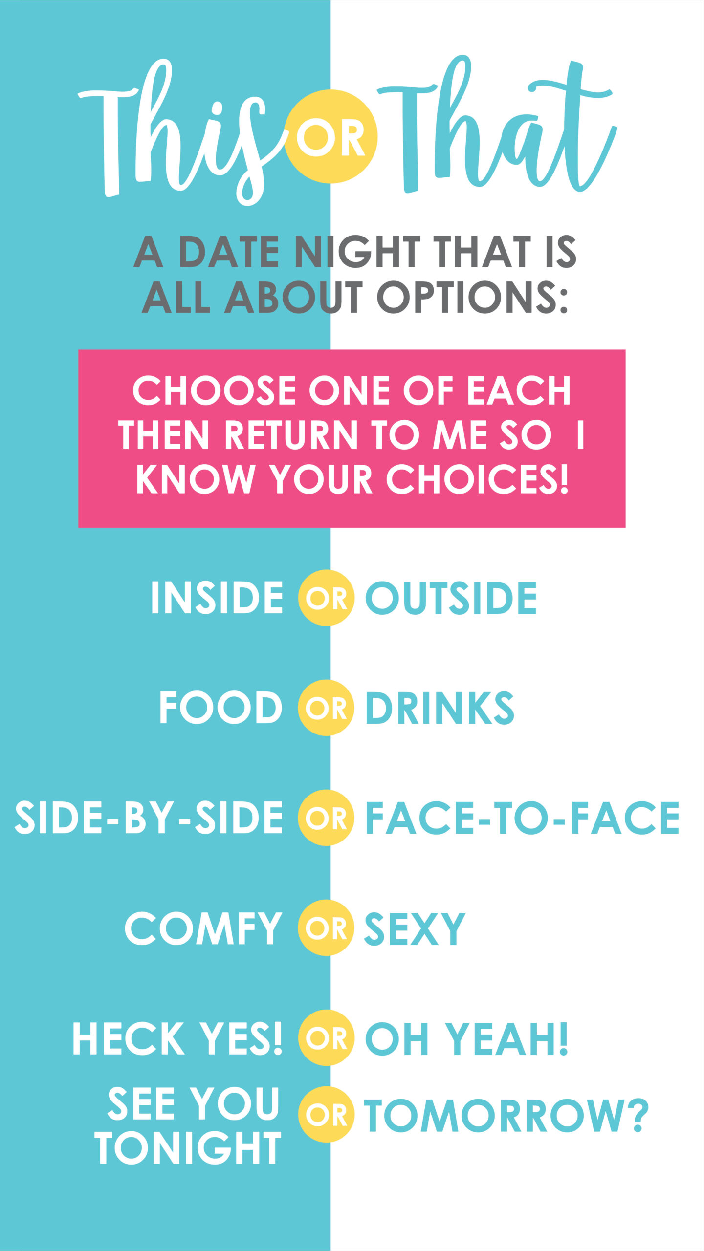 The 40 Best This or That Questions Ever | Date Your Spouse