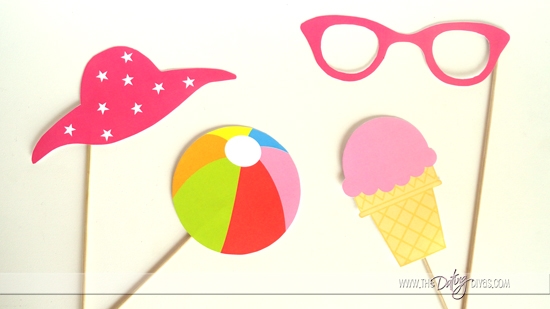 Photo Booth Props Printable for Summer- from Date Your Spouse