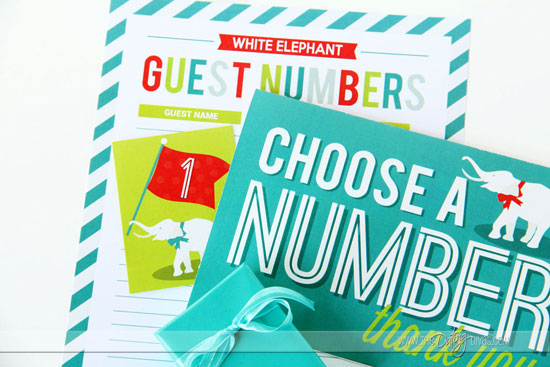 White Elephant Party Printable Kit - From Date Your Spouse