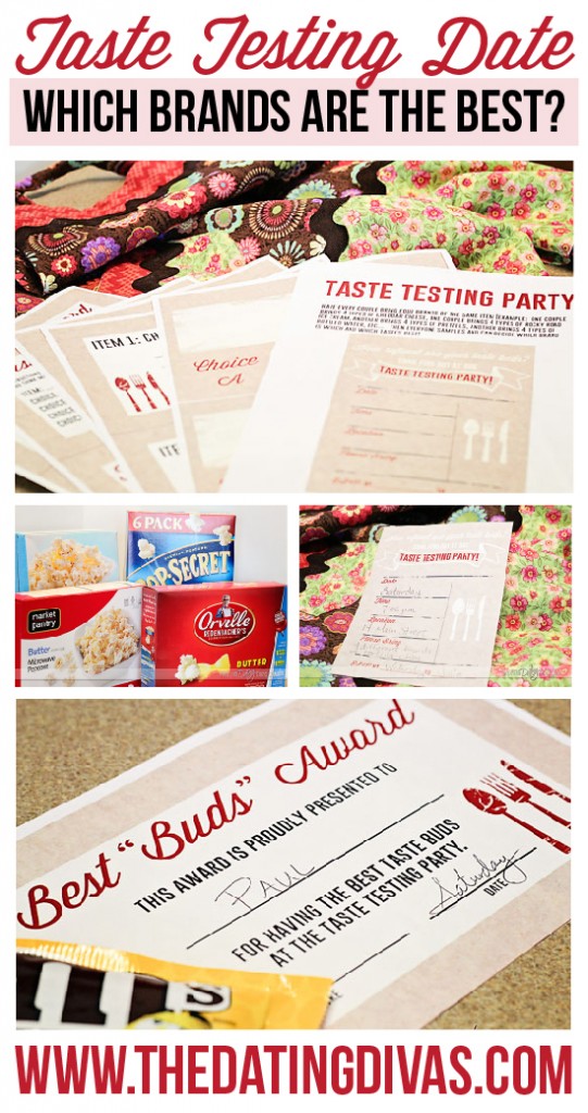 Taste Testing Date Night - Date Your Spouse